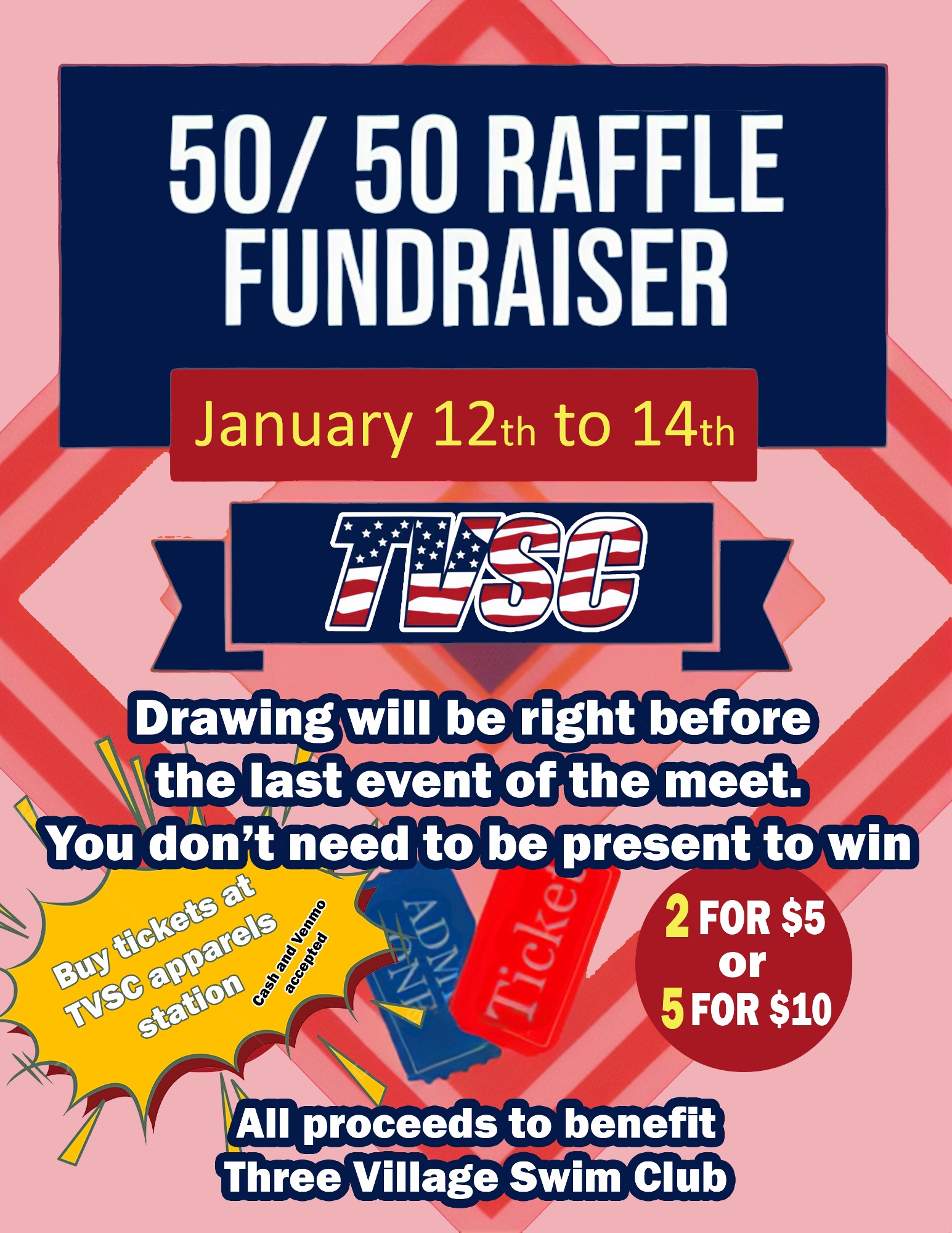 Winter Fundraiser - 50/50 Raffles